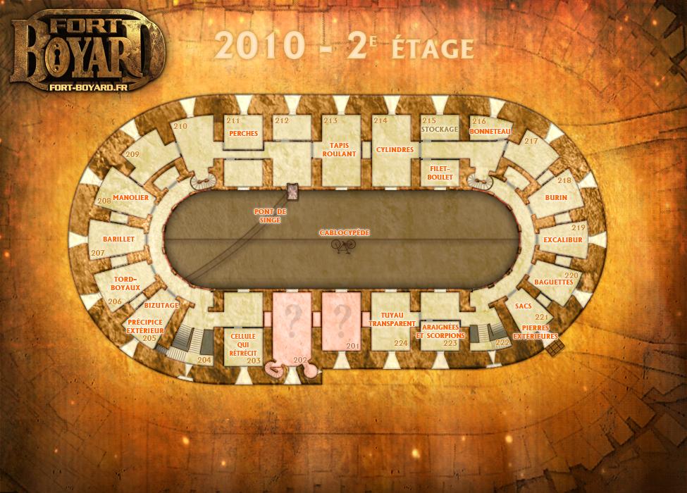 Fort-Boyard.fr - Plans 2010, 2e étage
