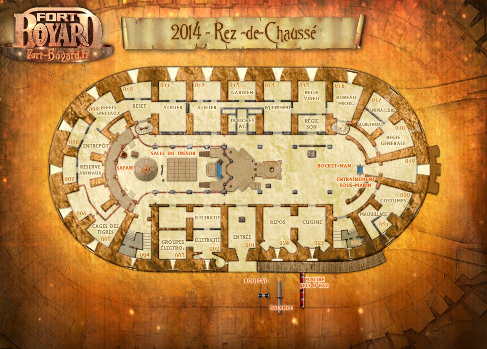 Fort-Boyard.fr - Plans 2014, Rez-de-chaussé