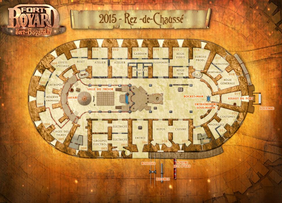 Fort-Boyard.fr - Plans 2015, Rez-de-chaussé